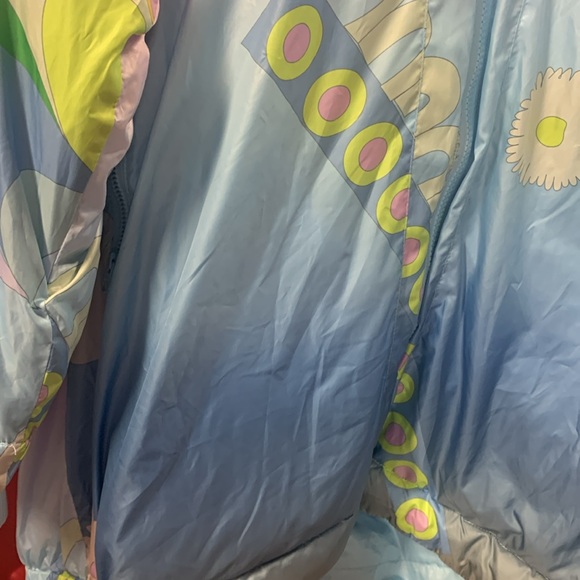 Cynthia Rowley | Jackets & Coats | Cynthia Rowley Cosmo Puffer Jacket Hood Rainbow Pastel Floral ...